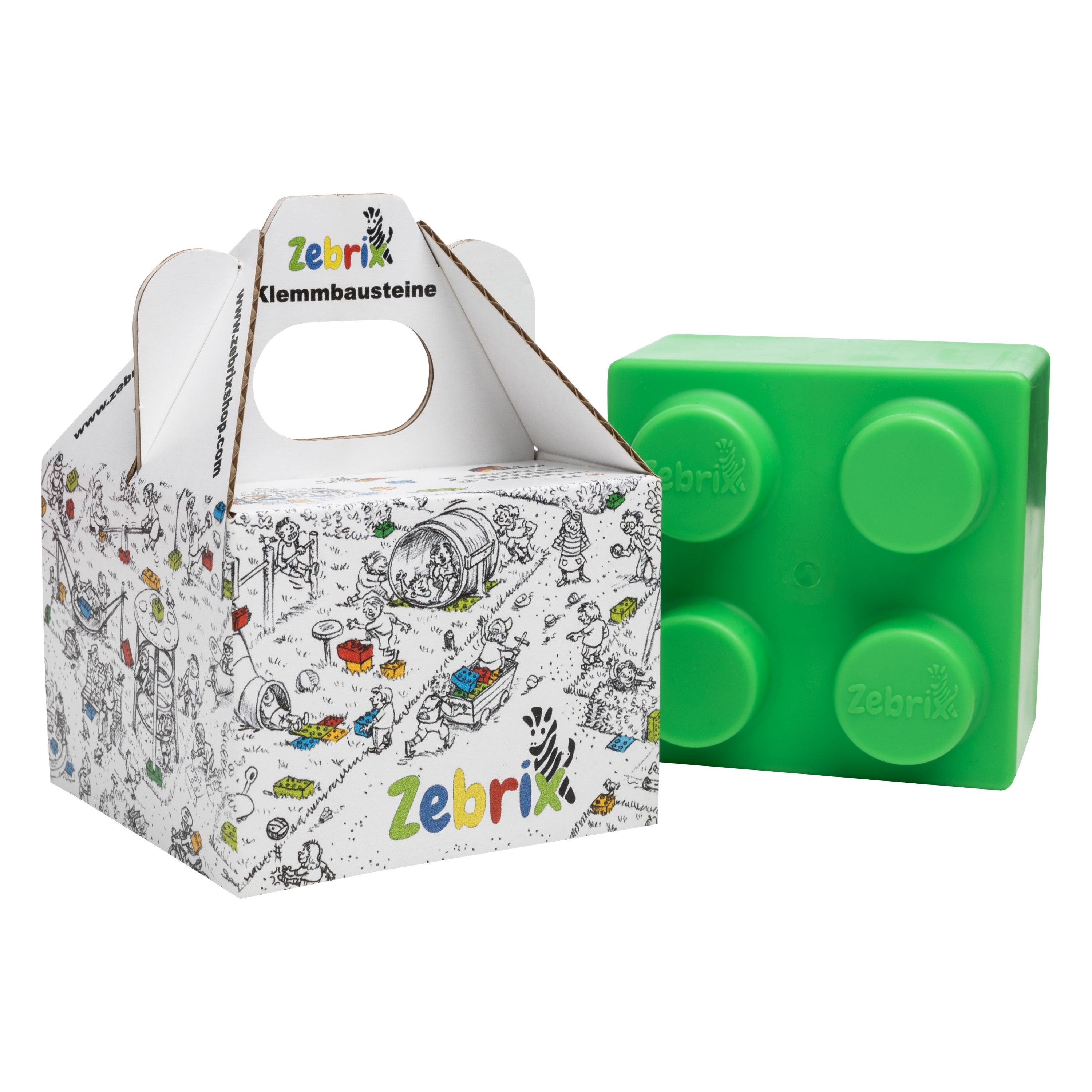 Zebrix XXL Baustein in Geschenkverpackung | 11 Farben zur Auswahl | Gr ...